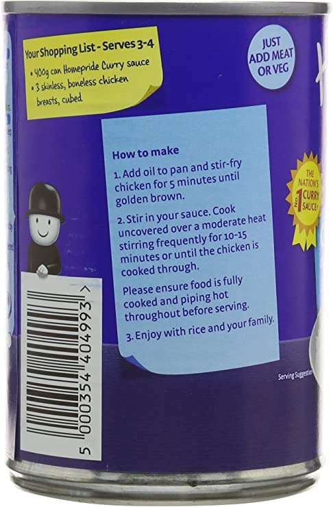 Homepride Curry Cooking Sauce 400g