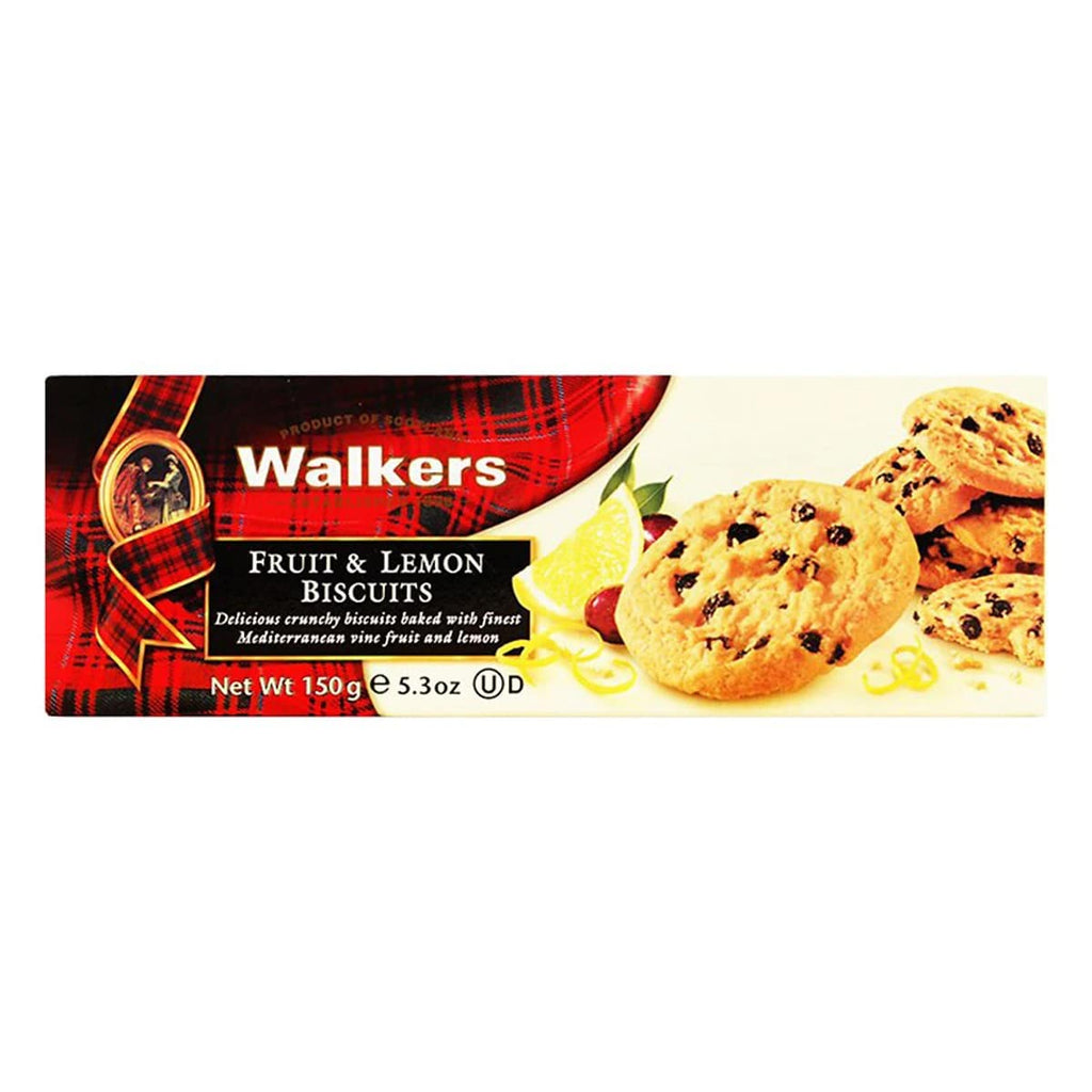 Walkers Italian Lemon and Fruit Biscuits 150g I Britshop